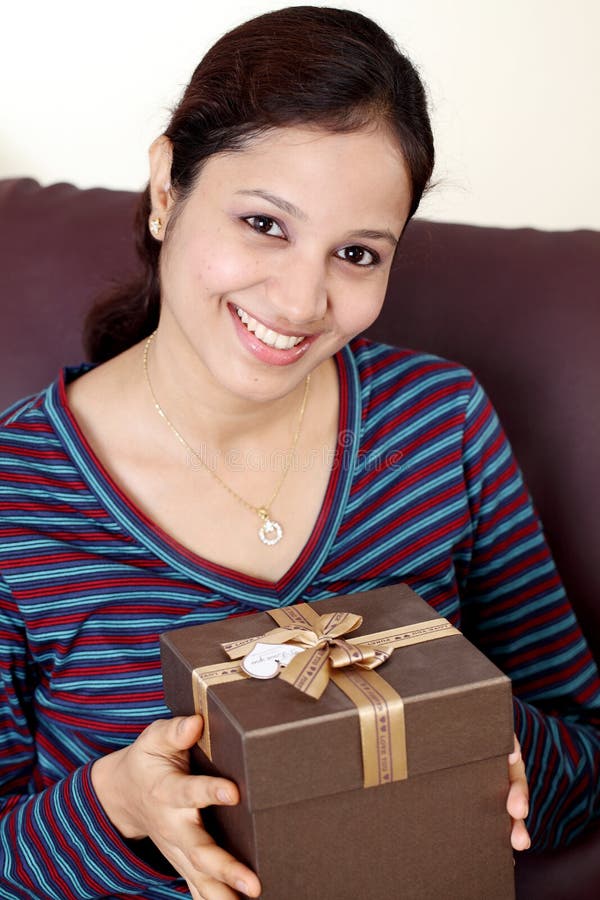 Woman holding gift boxes stock image. Image of boxes - 24764669