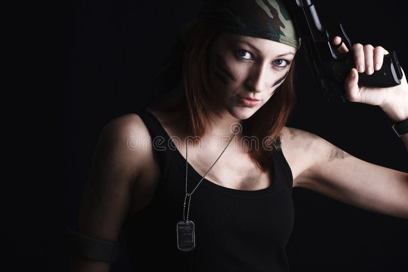 Tommy gun stock image. Image of people, army, crime, beautiful - 10166593