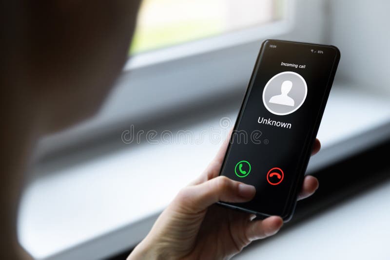 Incoming Call Smartphone in Hand Stock Image - Image of internet ...