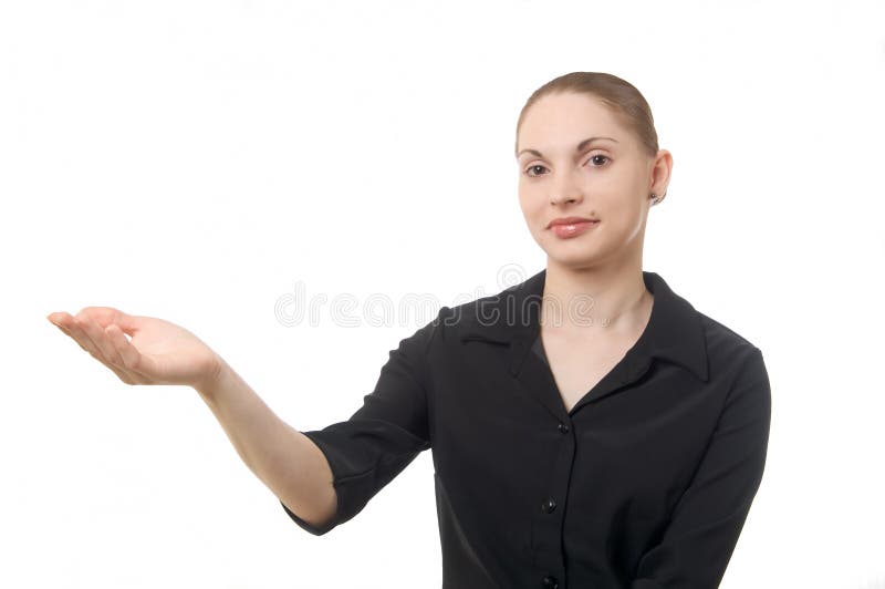 Woman Holding Out Hand Stock Photos - Image: 1851133