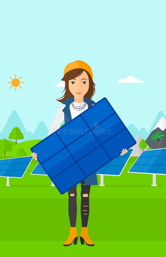 Solar Panel Hand Drawn Sketch Icon. Stock Vector - Illustration of main ...