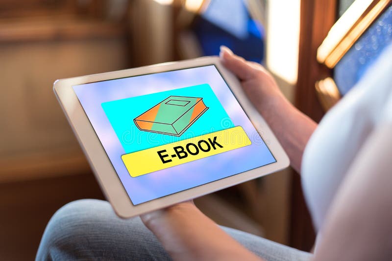E-book Concept on a Laptop Screen Stock Photo - Image of elearning ...