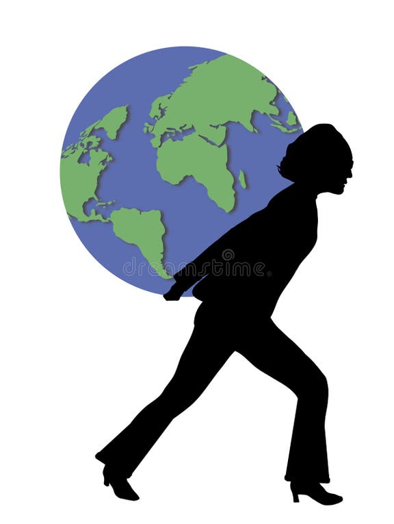 Carry World Shoulders Stock Illustrations – 62 Carry World Shoulders ...