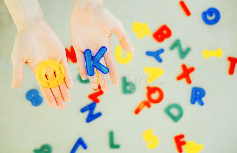 A Woman Holds Letters in Her Hands Stock Image - Image of female, girl ...