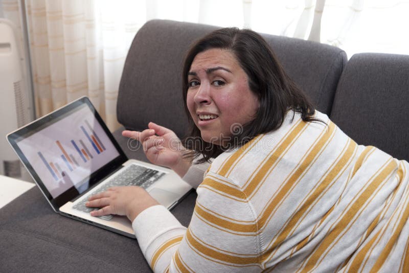 Confused by Computer Results Stock Image - Image of emotion, house ...