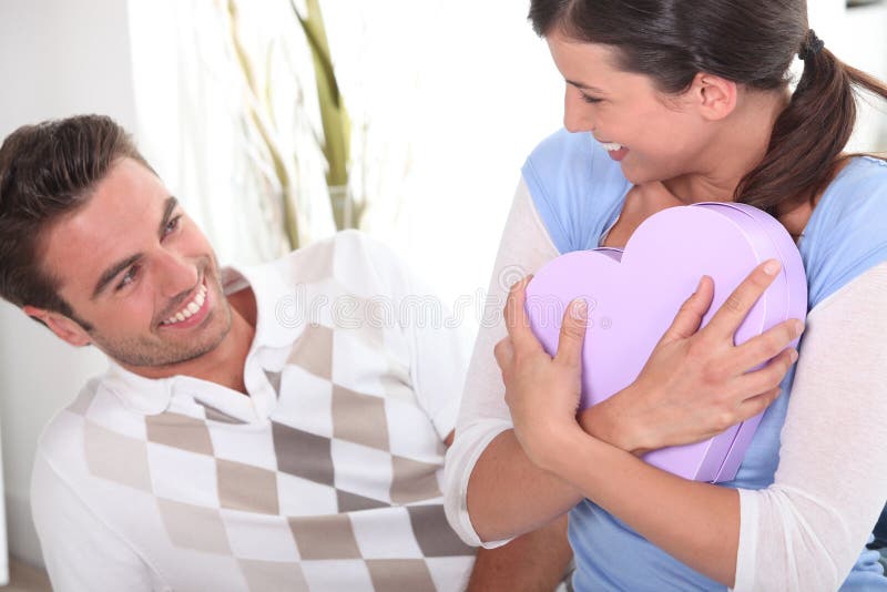 Woman hugging heart stock image. Image of close, brunette - 23020005