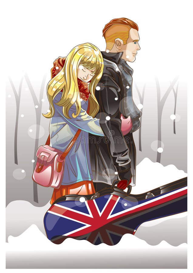 Woman Hugging Man. Vector Illustration Decorative Design Stock Vector ...