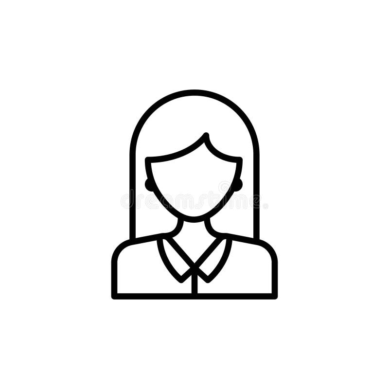 Woman Icon for Female Representation and Gender Equality Stock Vector ...