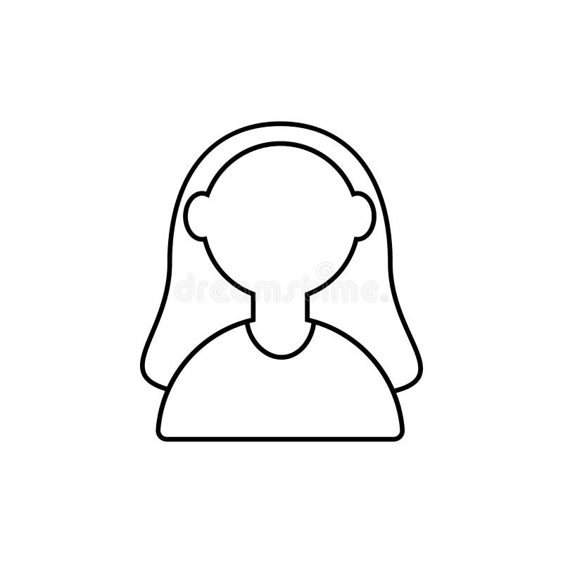 Woman Icon Vector Illustration on White Background Stock Vector ...