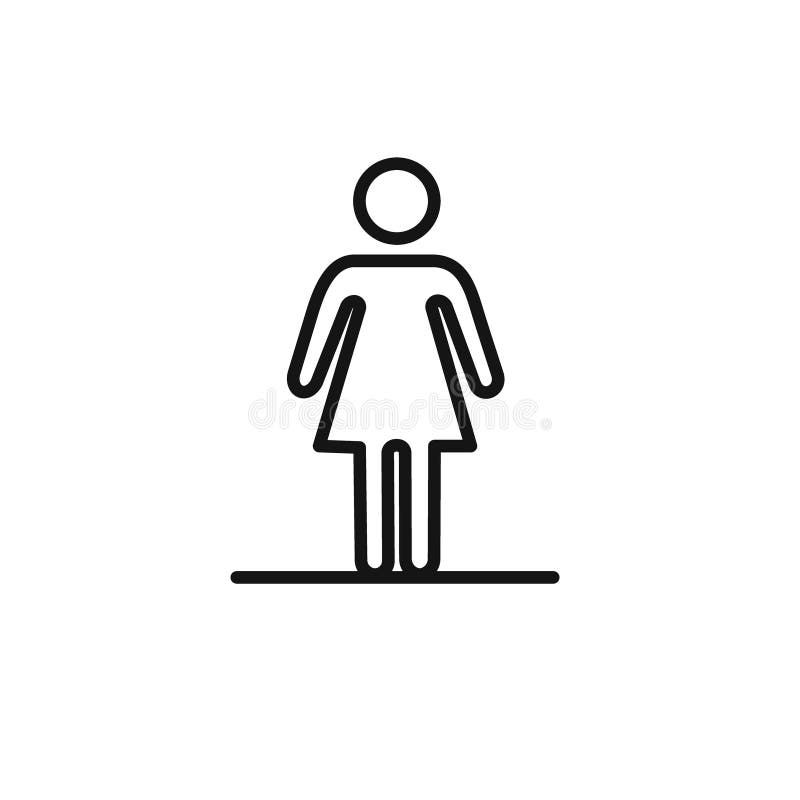 Woman Icon Vector Set Collection for Web Stock Vector - Illustration of ...