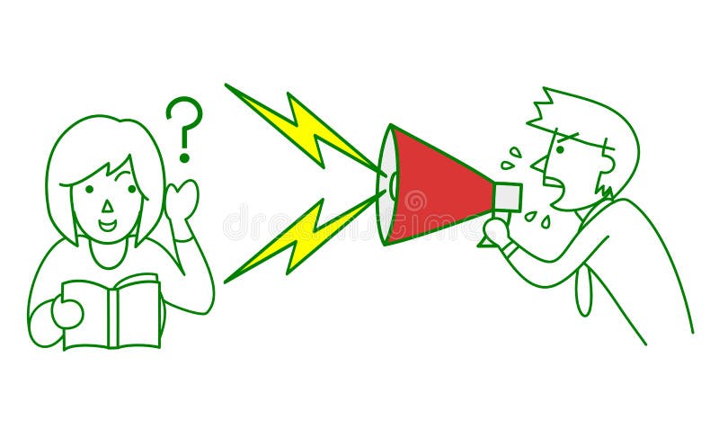 Woman Ignoring Man Complaining Stock Vector - Illustration of drawn ...