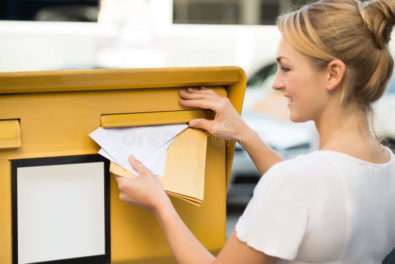 Letter in the mailbox stock image. Image of mailing, business - 35696483