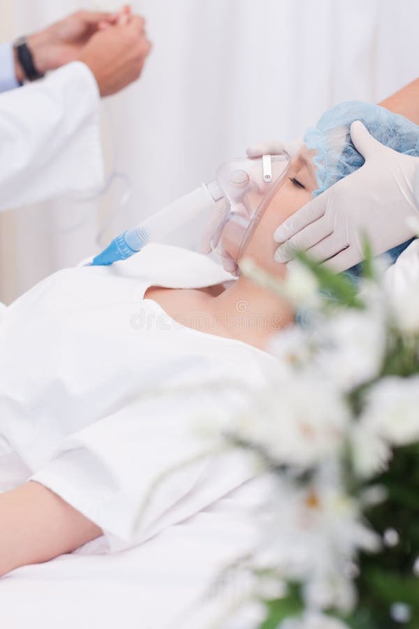 Woman in the Intensive Care Unit Stock Image - Image of patient, health ...