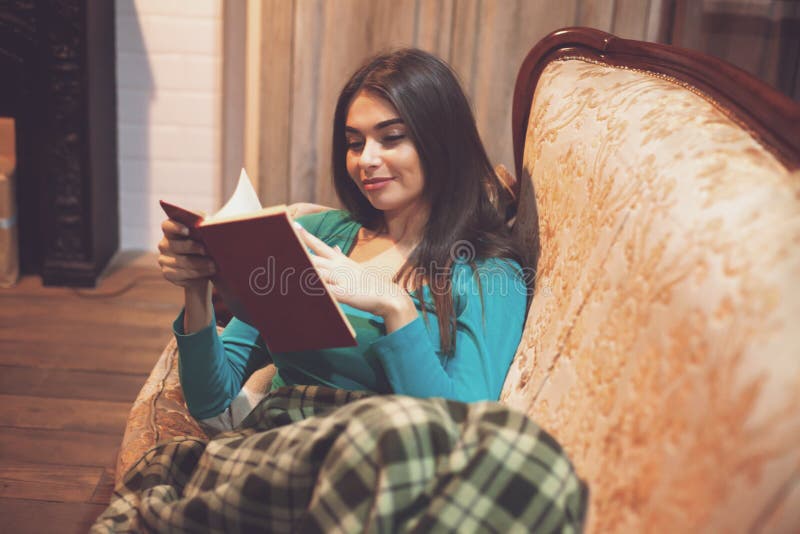 Woman and Interesting Book`s Pages Stock Image - Image of reading ...