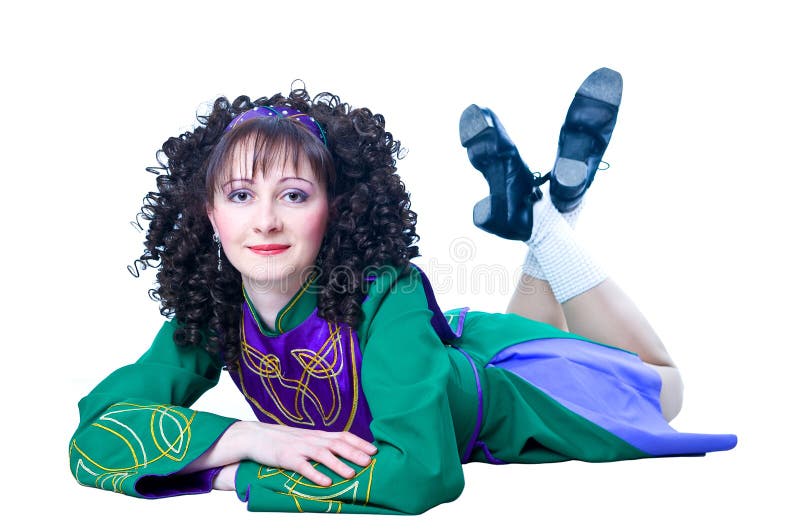 Woman Irish dancer posing stock photo. Image of ireland - 23466558