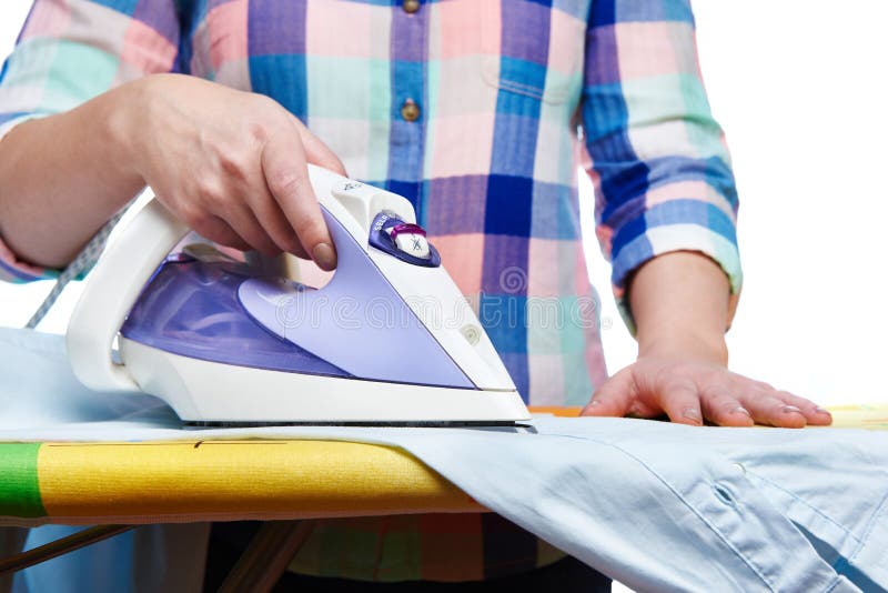 Woman ironed shirt stock image. Image of household, sleeve - 50793297