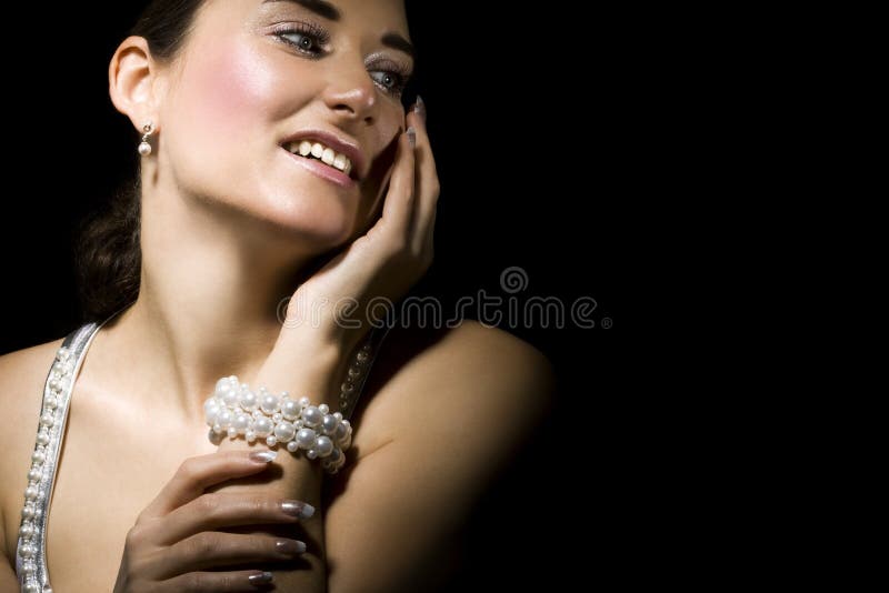 Rich woman stock image. Image of coat, brunette, femininity - 8635415