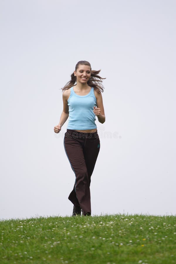 Woman jogging stock image. Image of endurance, effort - 6674259