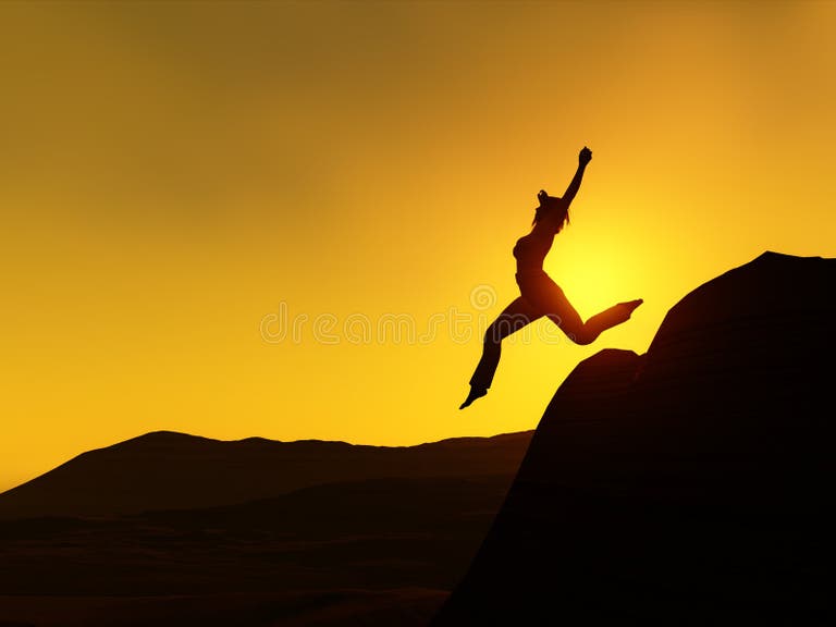 Cliff Leap Woman Stock Illustrations – 211 Cliff Leap Woman Stock ...