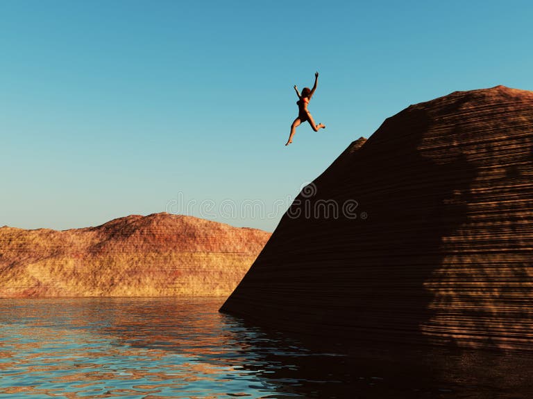 Woman Bikini Jumping Water Stock Illustrations – 240 Woman Bikini ...