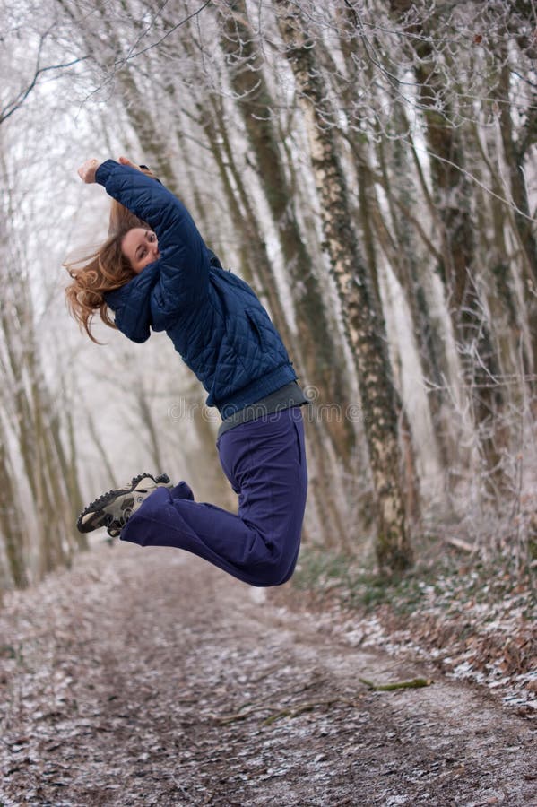 Woman is jumping high stock photo. Image of jumps, outdoor - 18086774