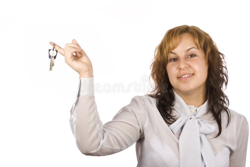 Woman and key stock image. Image of keys, adorable, caucasian - 15477849