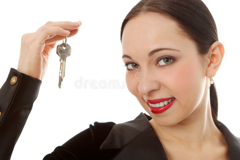 Woman With Key Picture. Image: 4398805