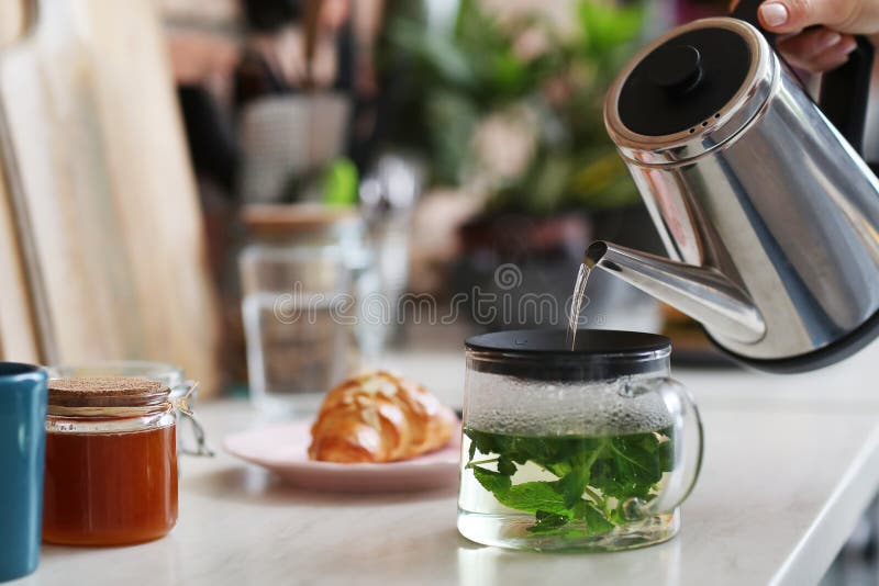 Woman in kitchen stock image. Image of culinary, kitchenware - 89432115