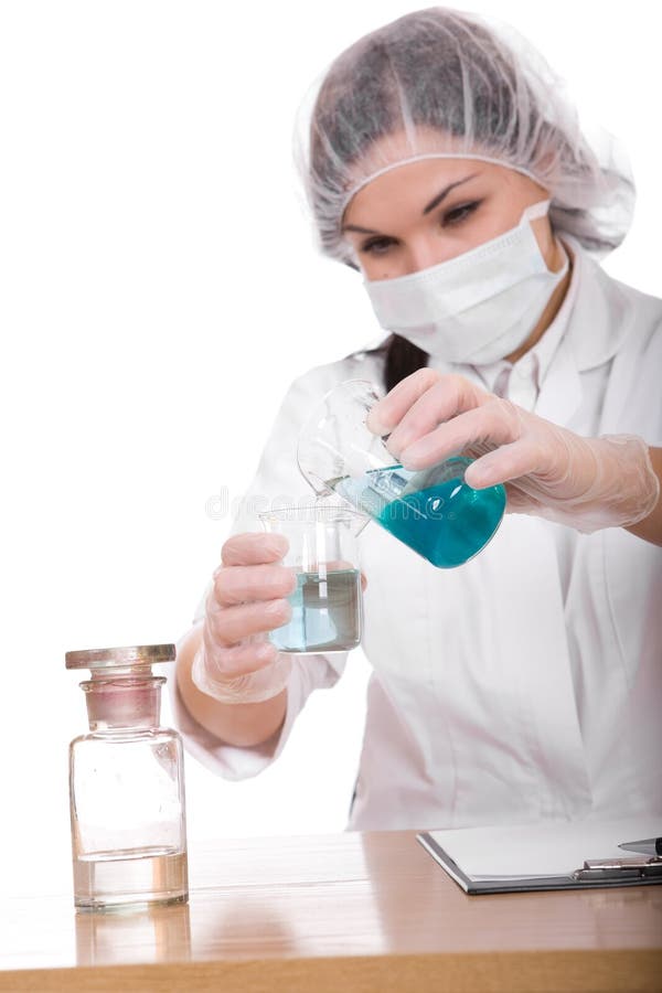 Woman in lab stock image. Image of laboratory, biotechnology - 7103993