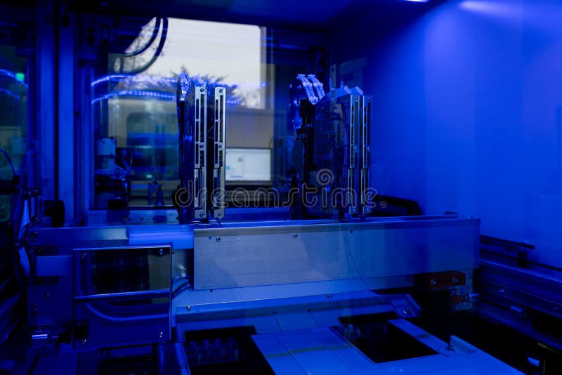 Woman in Laboratory Doing Tests for Vaccine Blood Extraction and ...