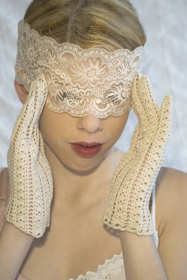 Woman in lace mask stock photo. Image of crochet, beauty - 22054346