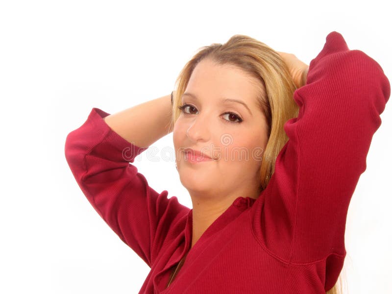 Woman Laid Back stock image. Image of twenties, relaxed - 549805