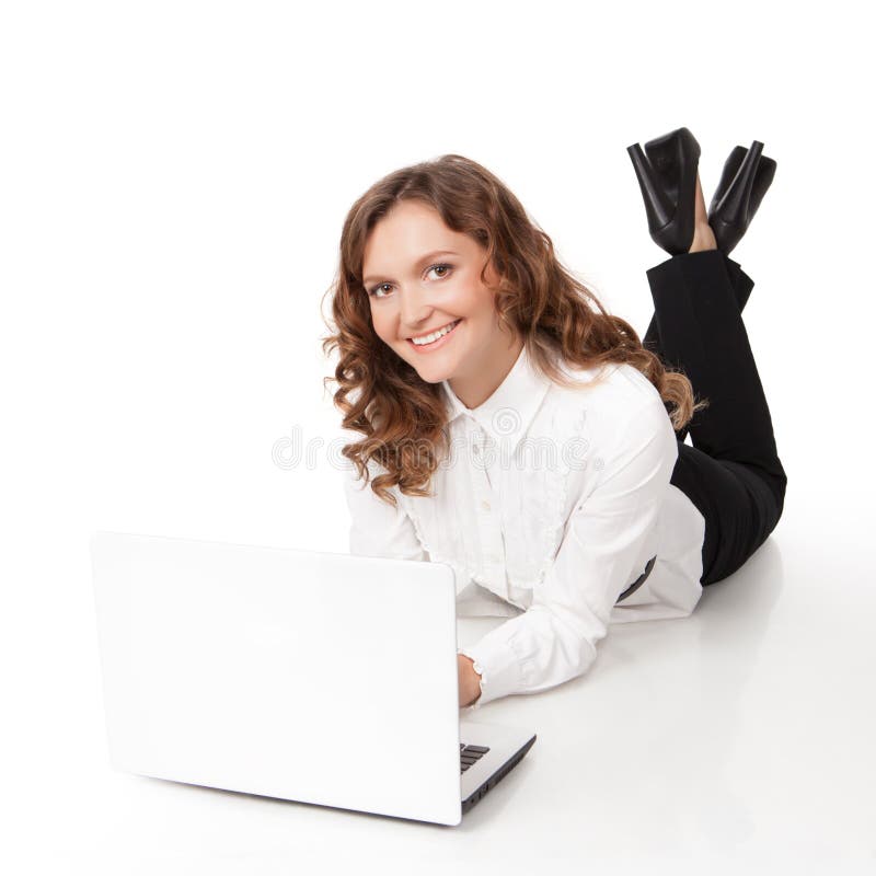 Person Lying Down Laptop Stock Images - Download 1,832 Royalty Free Photos