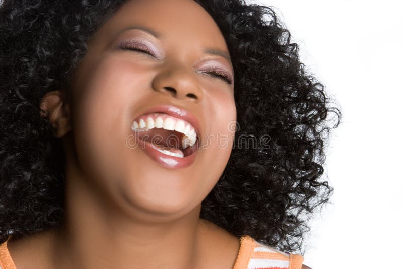 Woman Laughing stock image. Image of portrait, closeup - 9897525