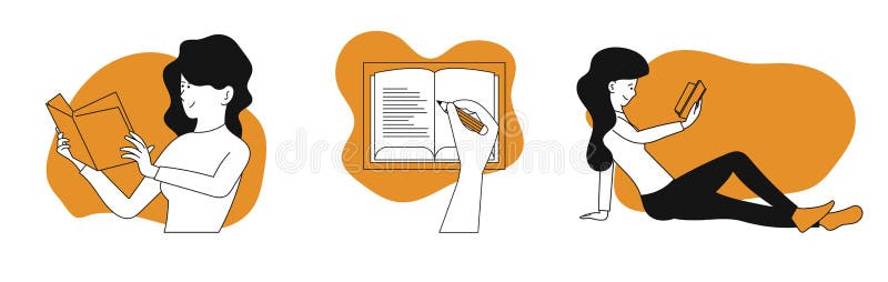 Woman Learning Vector Concept Illustration. Online Education and ...