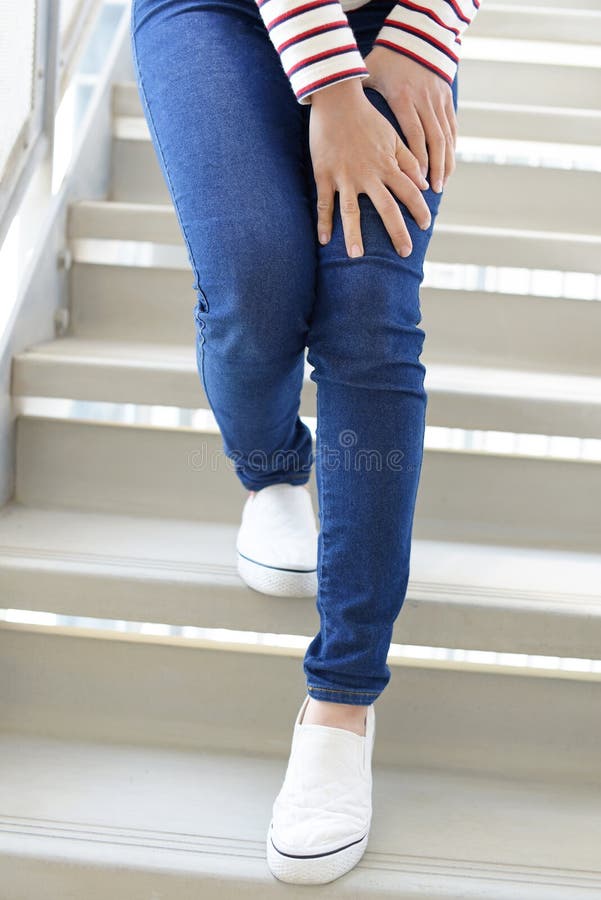 Woman with leg pain stock photo. Image of painful, problem - 91161968