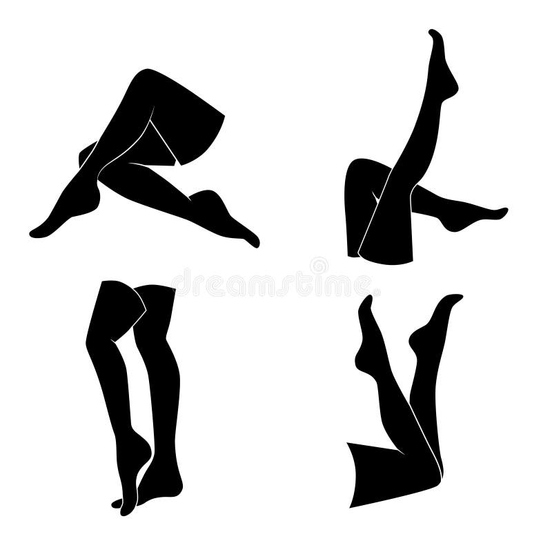 Sexy Female Legs Black Tights Stock Illustrations – 216 Sexy Female ...