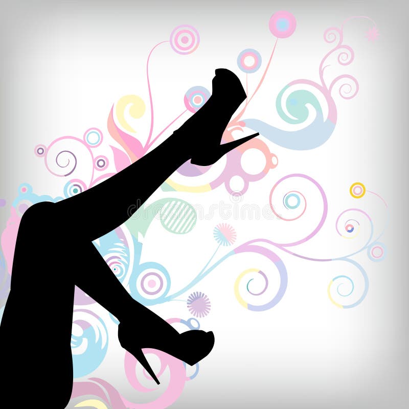 Woman legs background stock vector. Illustration of body - 14877813