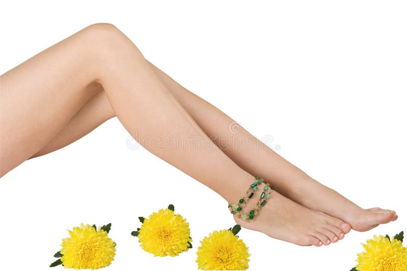 Woman legs and flowers stock photo. Image of beautiful - 15015276
