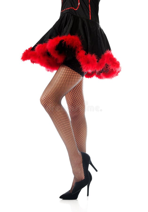 Woman Legs Wearing Devil Clothes Stock Image - Image of horn, celebrate ...