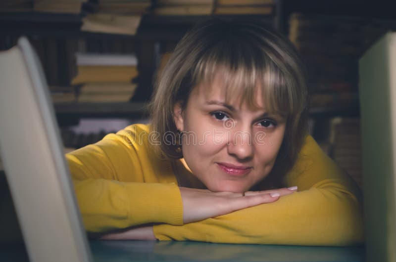 Librarian. stock photo. Image of people, person, information - 138183428