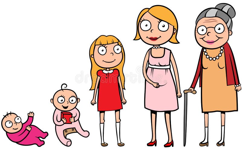 Woman Life Stages Stock Illustrations – 953 Woman Life Stages Stock ...