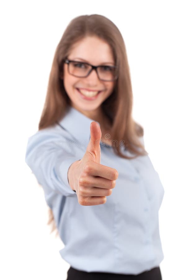 Woman Shows that Everything is Fine Stock Photo - Image of fine, female ...