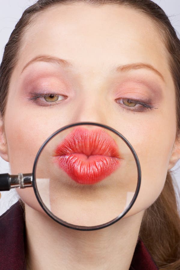 Lips stock image. Image of portrait, face, nose, mouth, lips - 73915