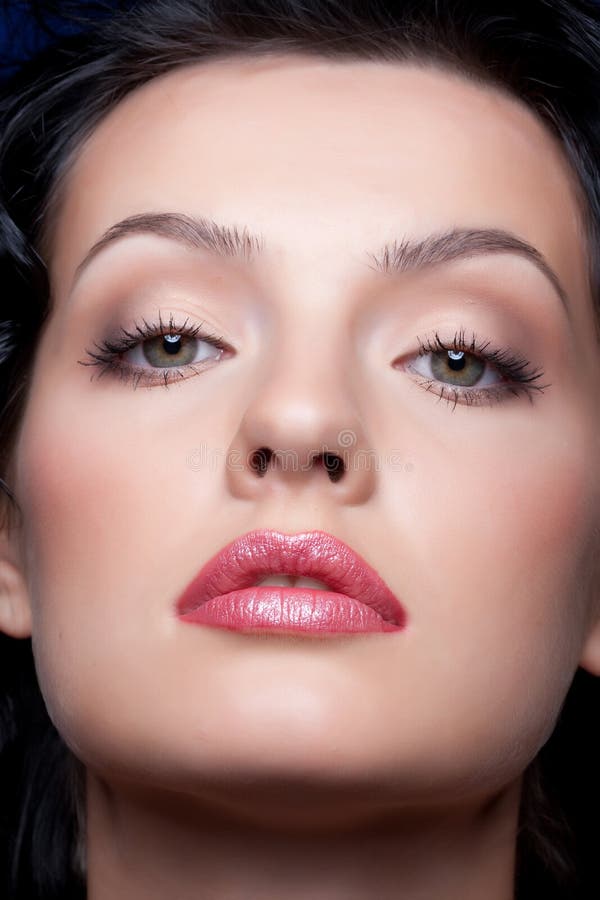 Woman and Lipstick stock photo. Image of portrait, fashion - 10547686