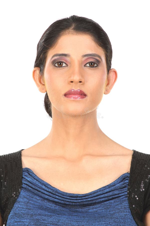 Woman with long neck stock image. Image of adult, elegance - 12332779