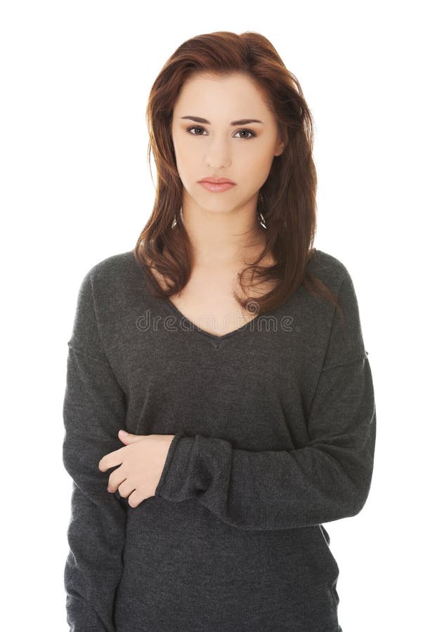 Woman looking angry stock image. Image of looking, happy - 45806789