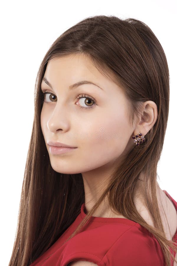 Woman looking back stock image. Image of elegant, style - 28558303