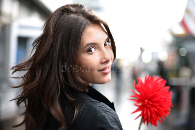Woman looking back stock photo. Image of elegant, head - 6719918