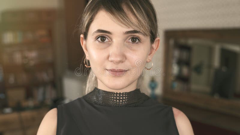 Woman Looking at the Camera Stock Photo - Image of portrait, teenager ...